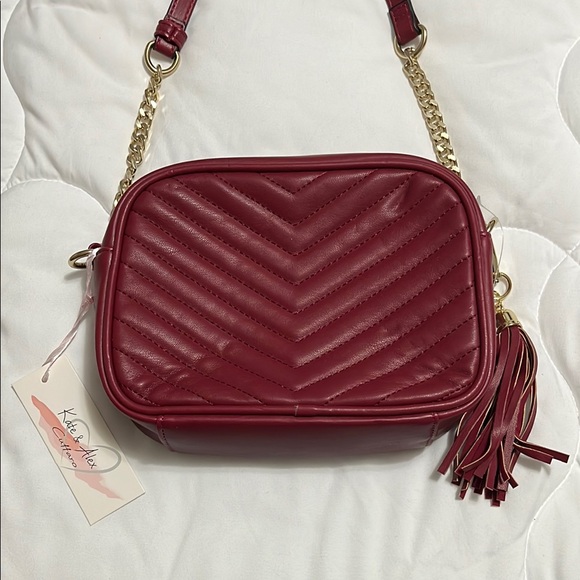 kate and alex | Bags | Nwt Kate Alex Burgundy Crossbody Bag | Poshmark